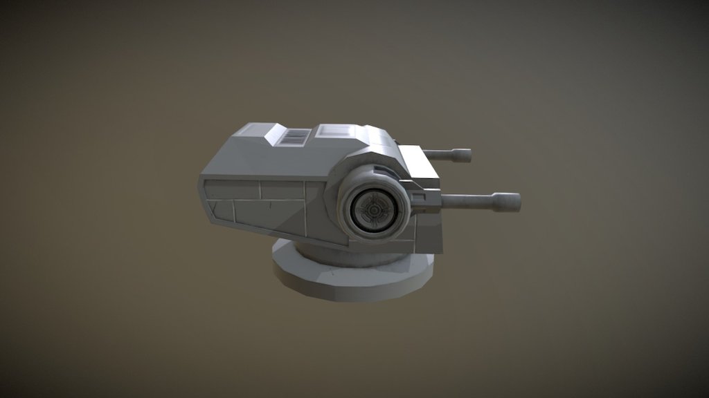 DBY-827 Heavy Turbolaser - 3D model by Elratie [a8eac19] - Sketchfab