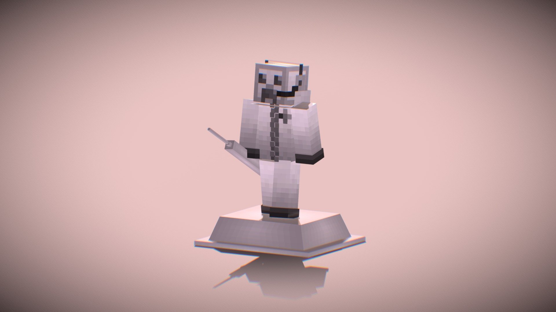 Minecraft Skin Statue, Steel AstroCreeper - Download Free 3D model by ...