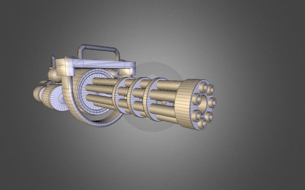 Minigun m148 - 3D model by jeanxprto [a8ebfd1] - Sketchfab