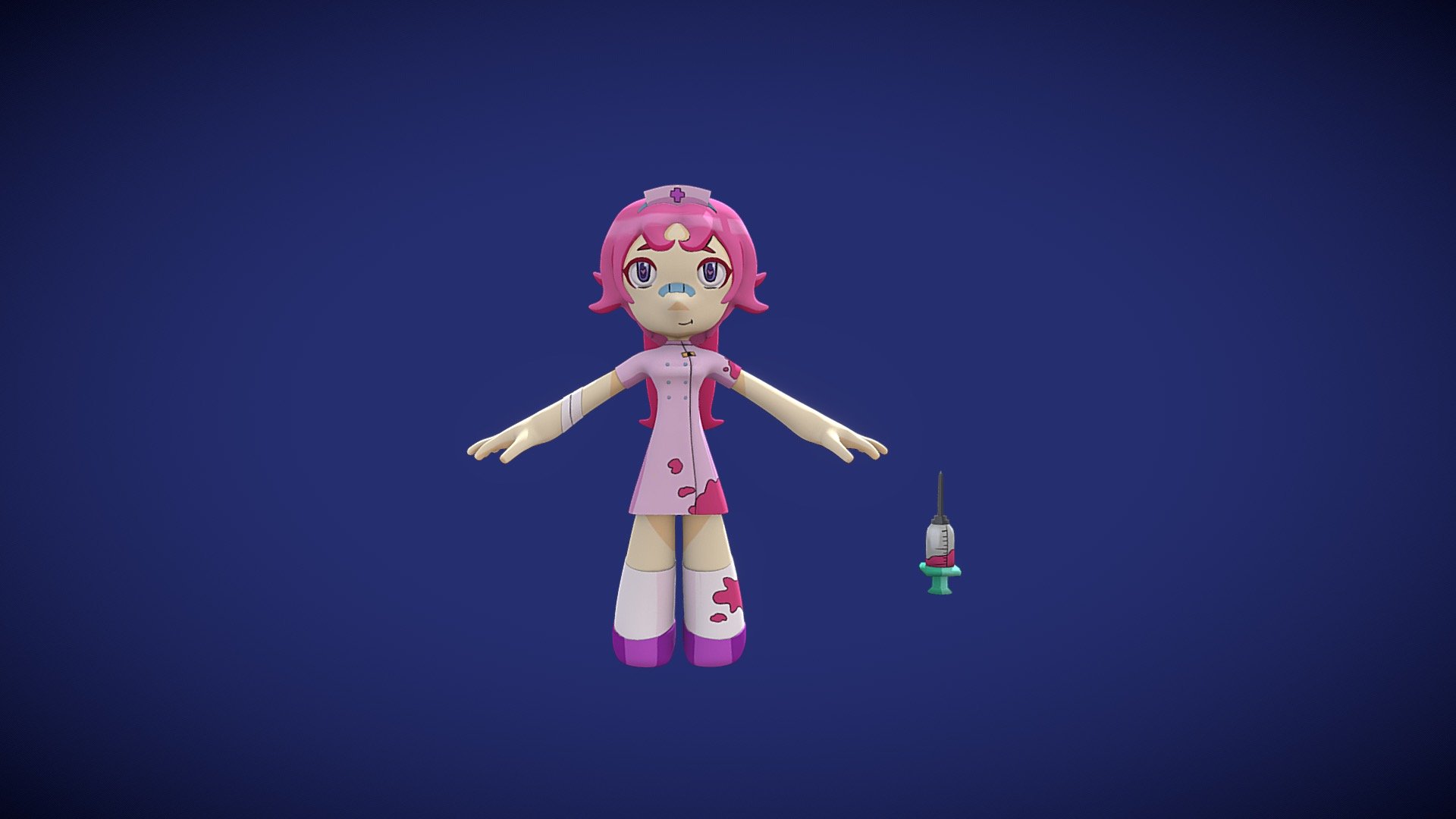 Nurse Character Uni Work - 3D model by Steph04 [a8eea8a] - Sketchfab