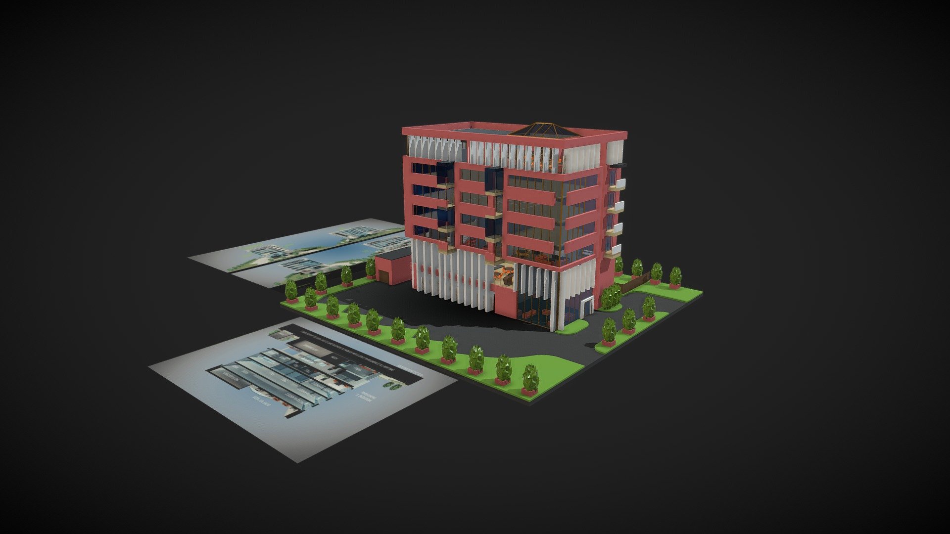 Residential Building Model - 3D model by VertaScan [a8eeeef] - Sketchfab