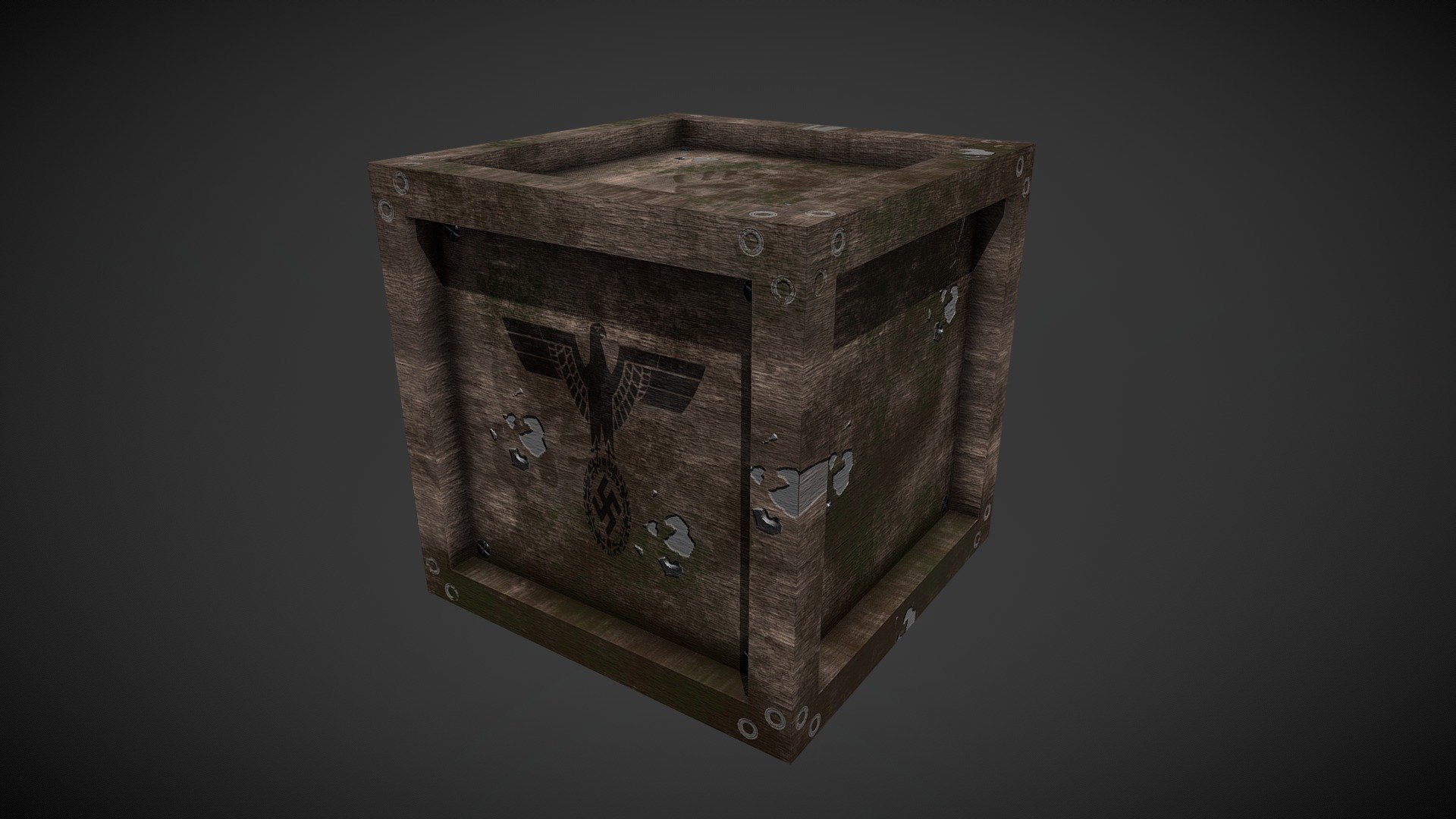 German Wehrmacht Field Supply Crate - 3D model by FWTeastwood [a8efd44 ...