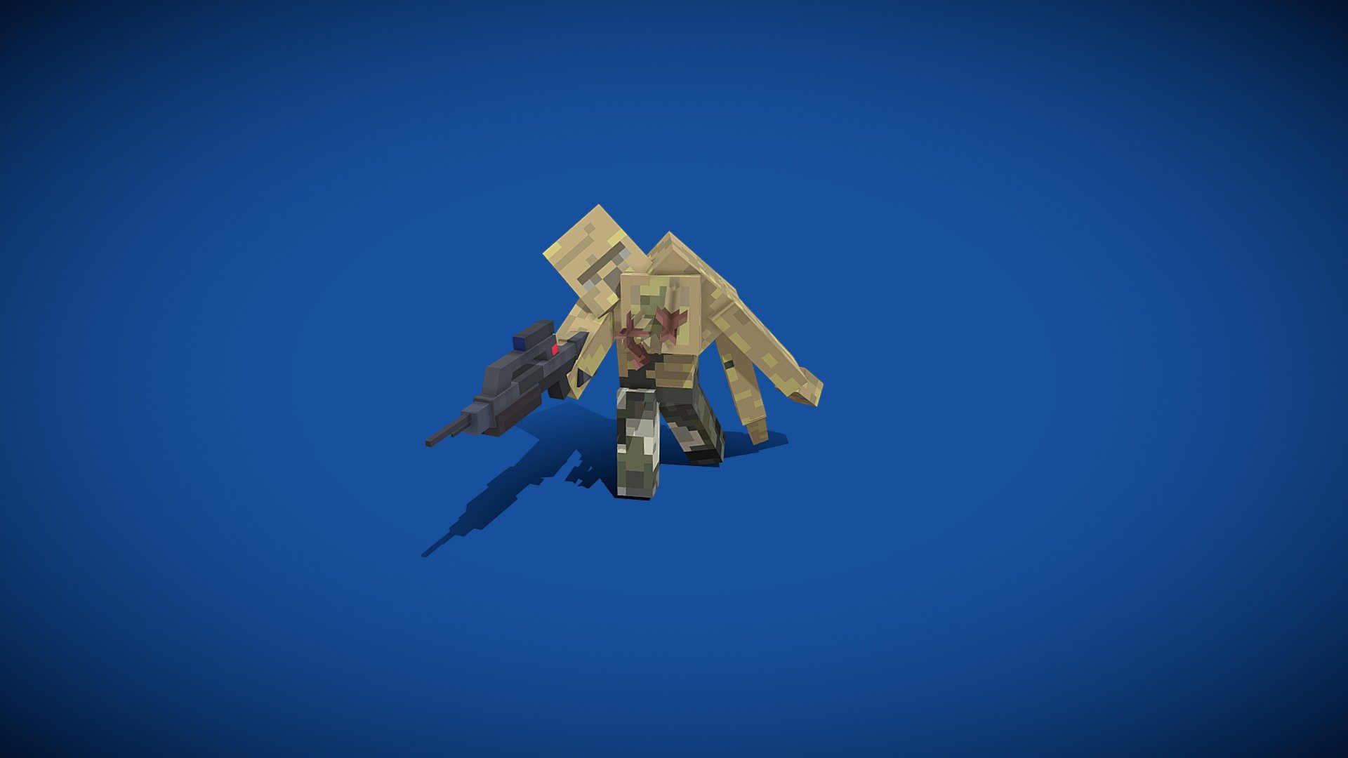 Halo 3 flood combat form (minecraft) - 3D model by NervyQuotient ...