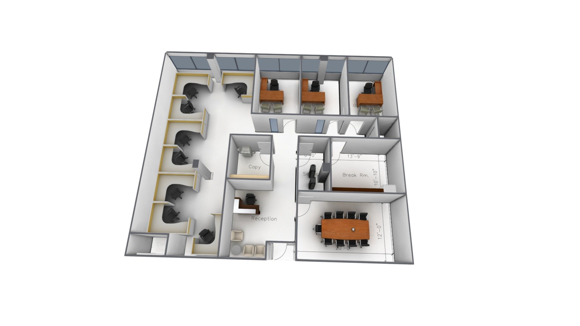 Hallmark Building - Ready-to-go suite 490 - 3D model by BECO [a8f1a0f ...