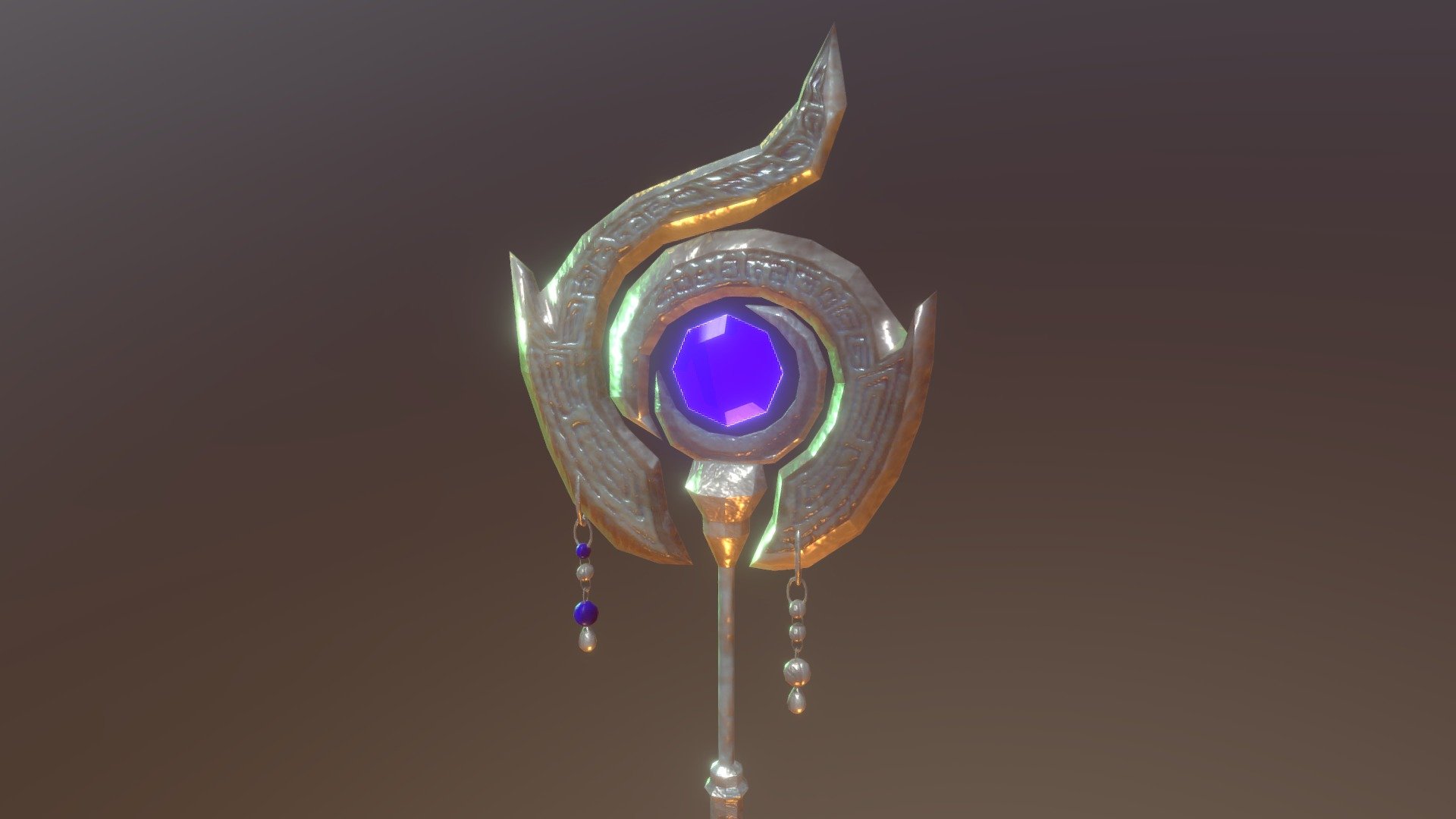 Magic Staff - 3D model by dazzler [a8f1d27] - Sketchfab