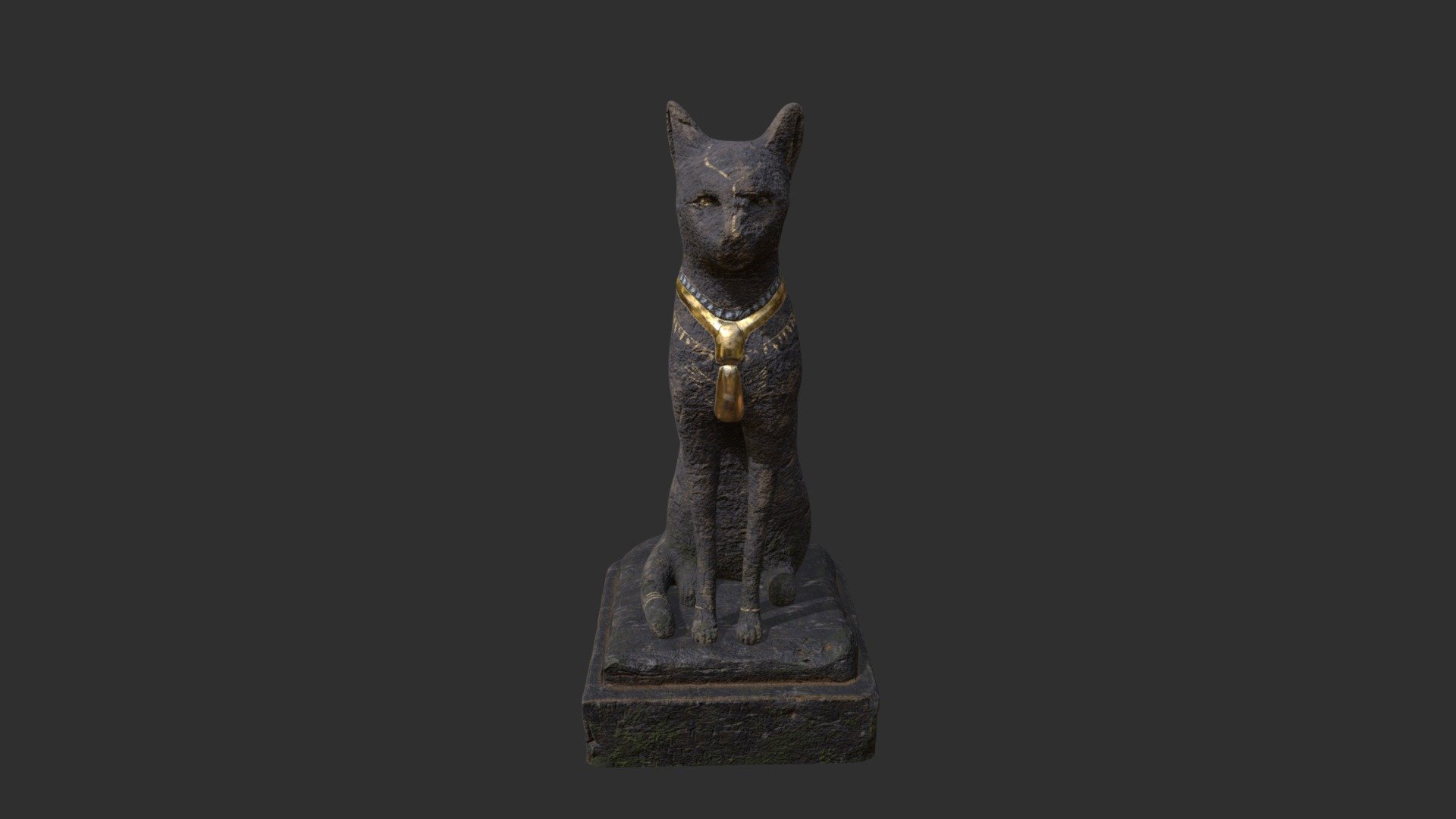 Egyptian Cat Statue - 3D model by mhuang97 [a8f1ee7] - Sketchfab