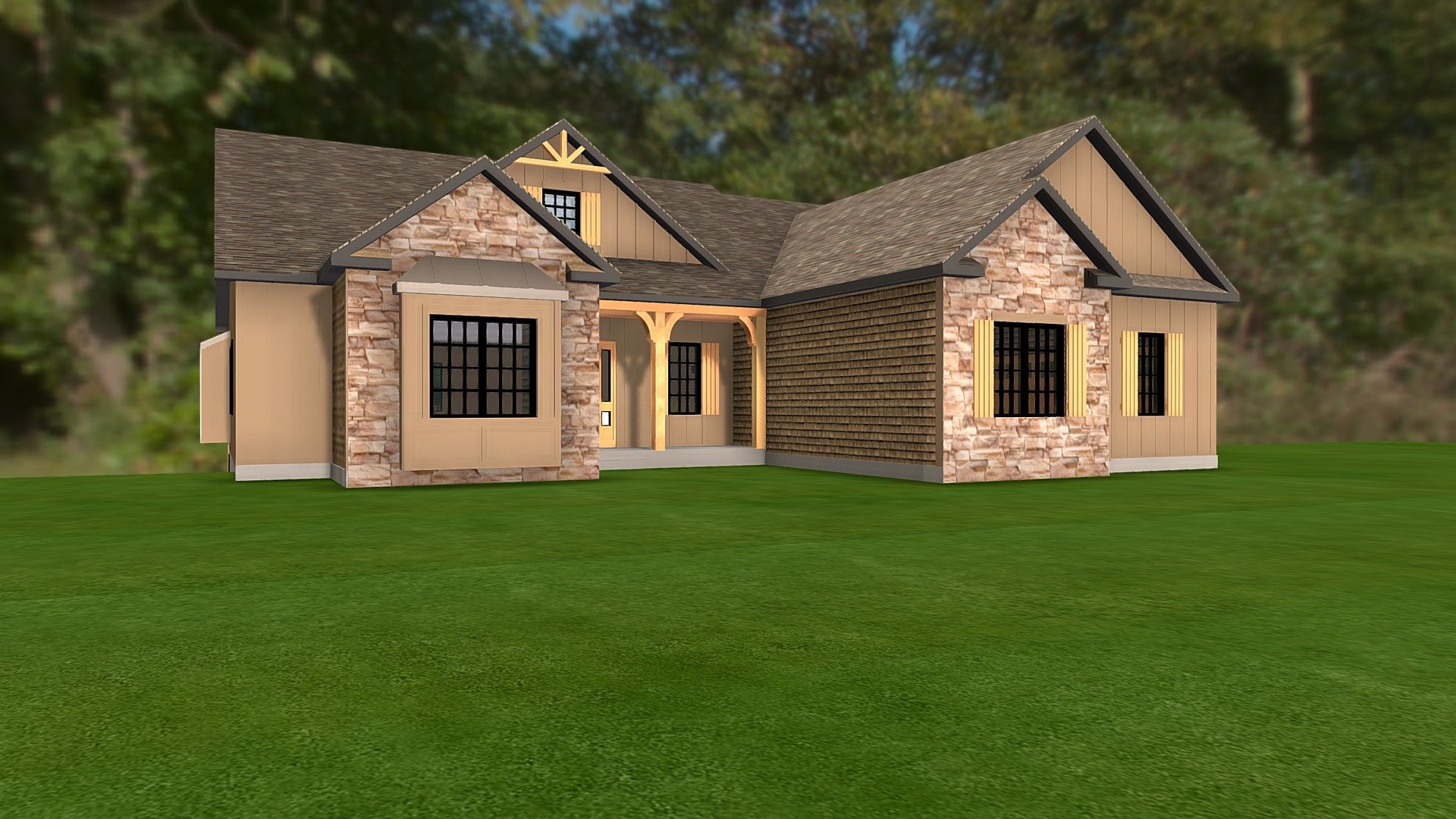 Model - 360 spin model of 3D house - 3D model by Render3DQuick [a8f2f4a ...