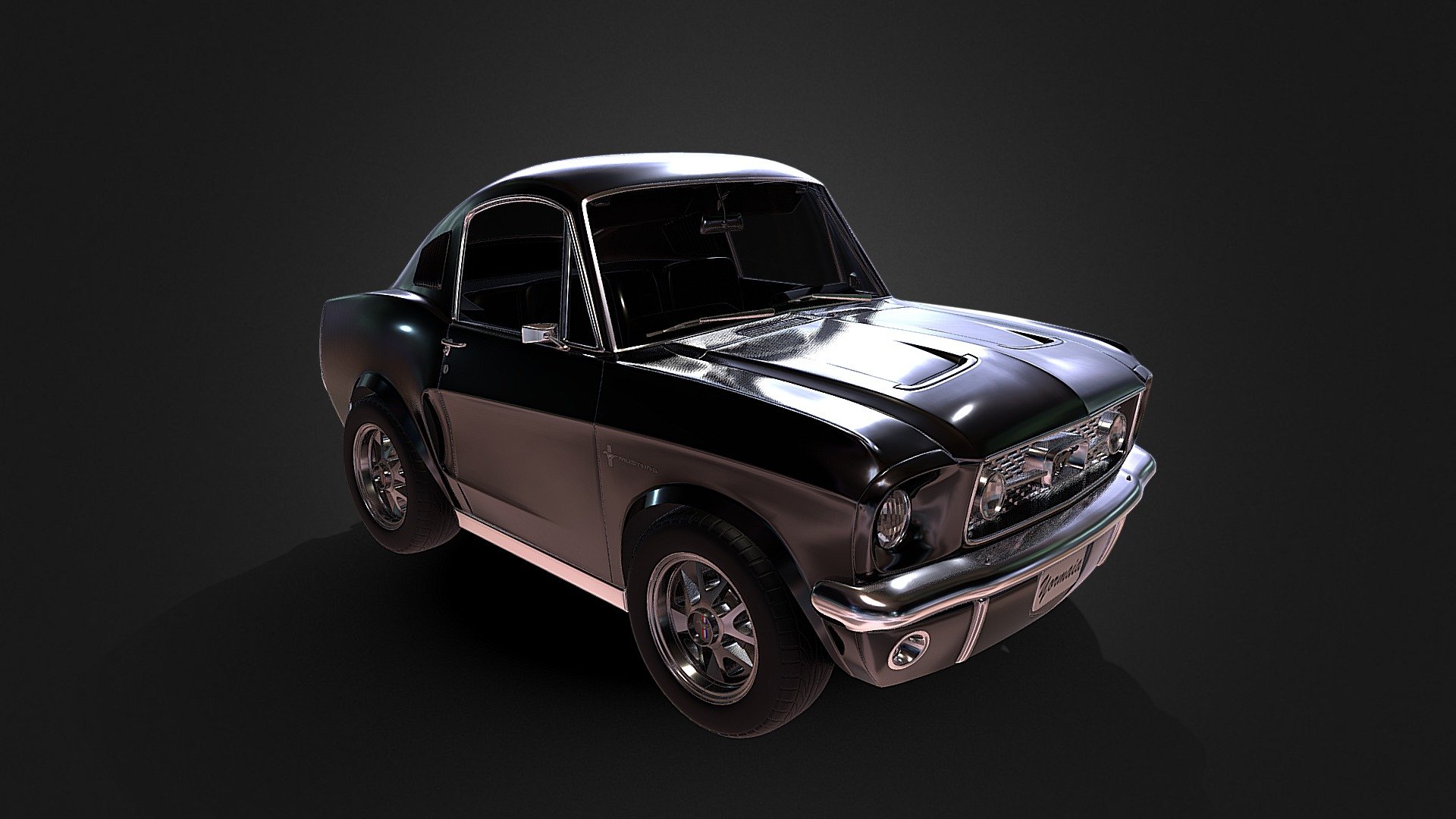 Ford Mustang 1967 Cartoonish - 3D model by Yormaia [a8f675f] - Sketchfab