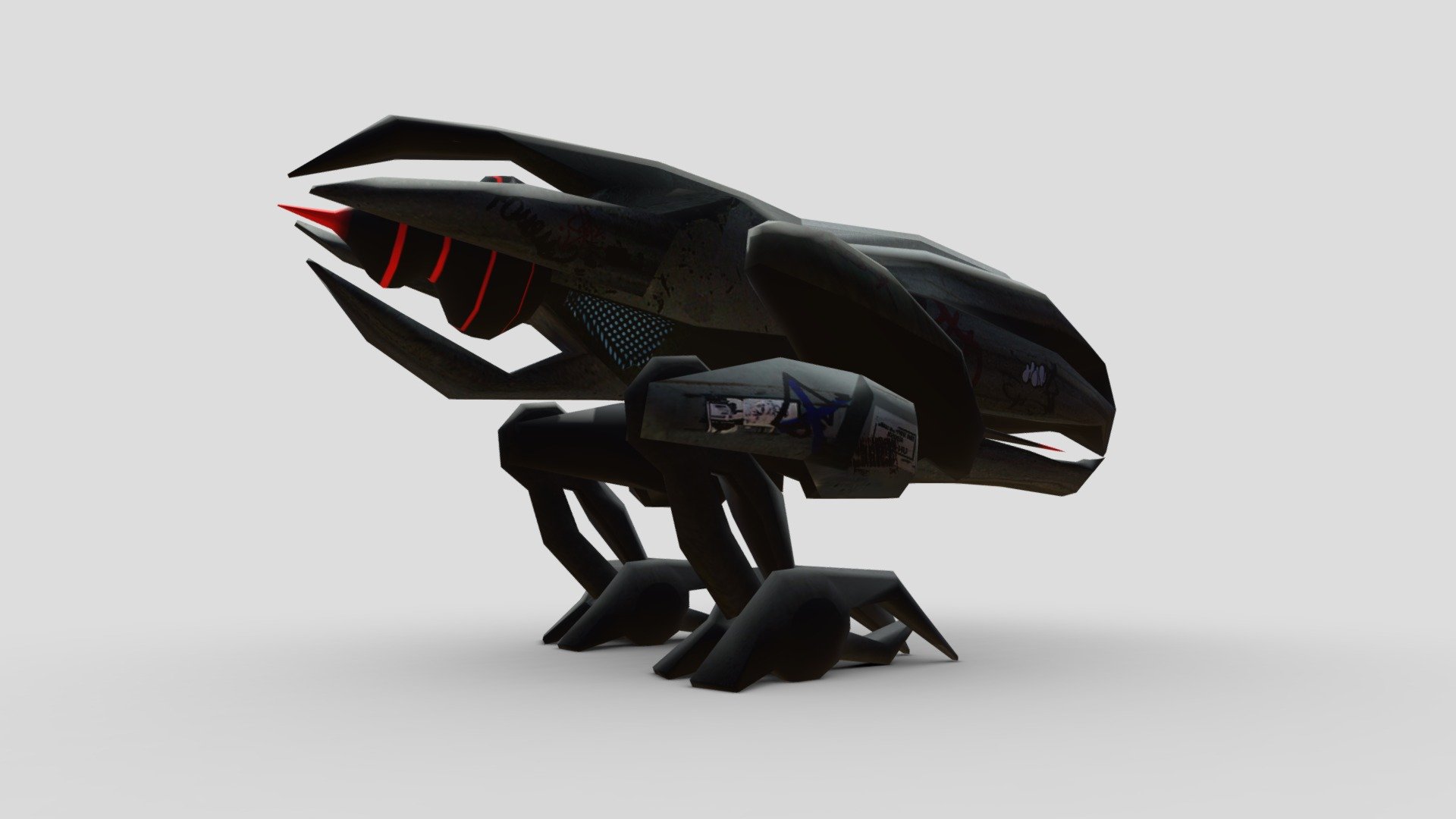 Raptor Riot Suppression Battle Robot - Buy Royalty Free 3D model by ...