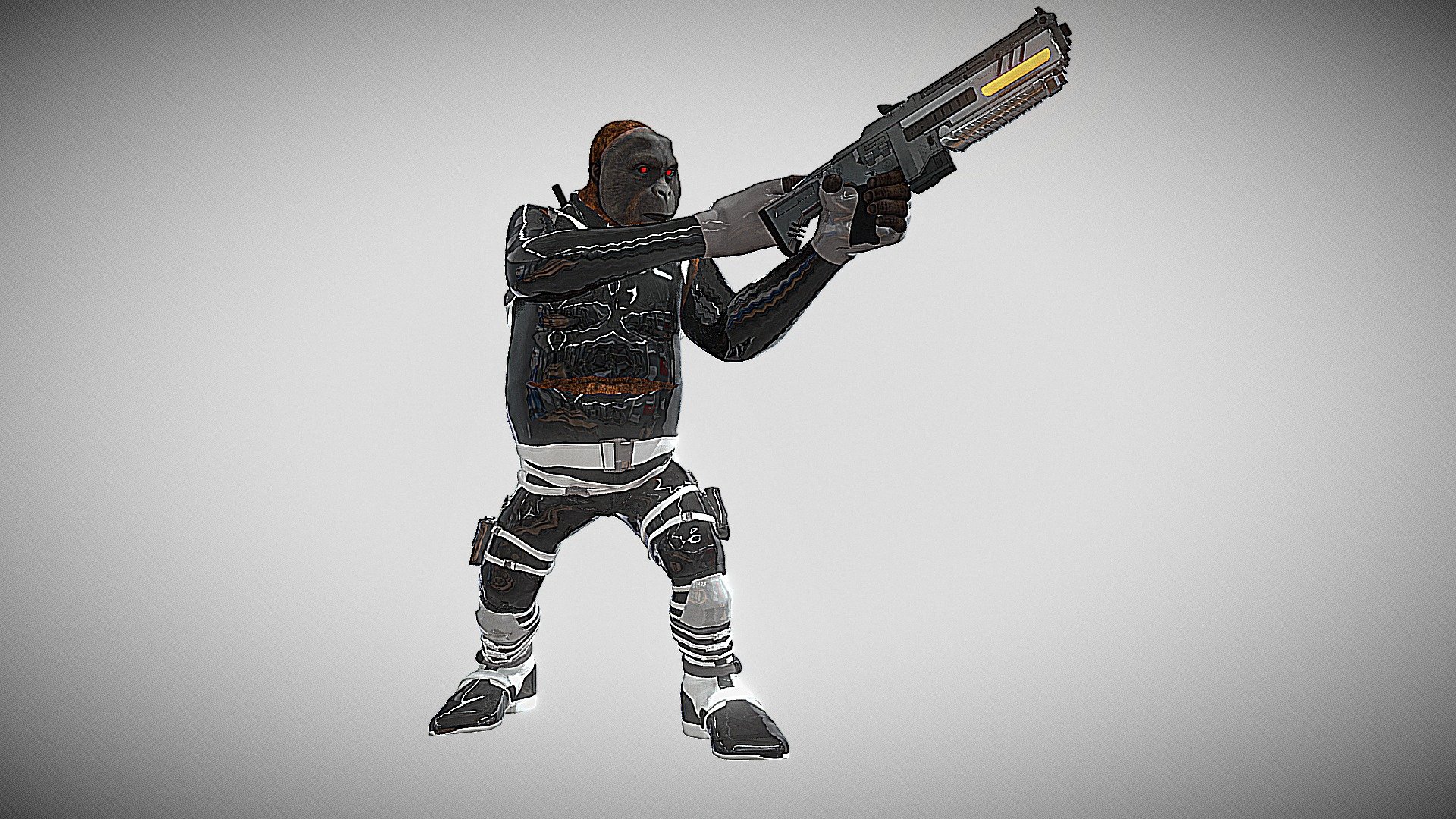 22Block Apes ApeShotz - Download Free 3D model by 22block [a8facf8 ...