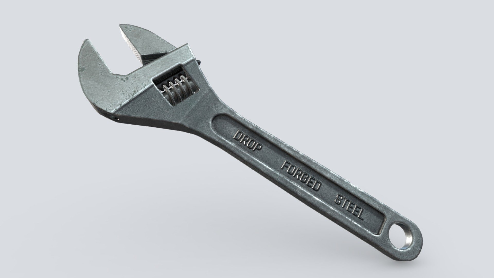 Adjustable wrench - 3D model by Iulian_Dobrogeanu [a8fb6a8] - Sketchfab