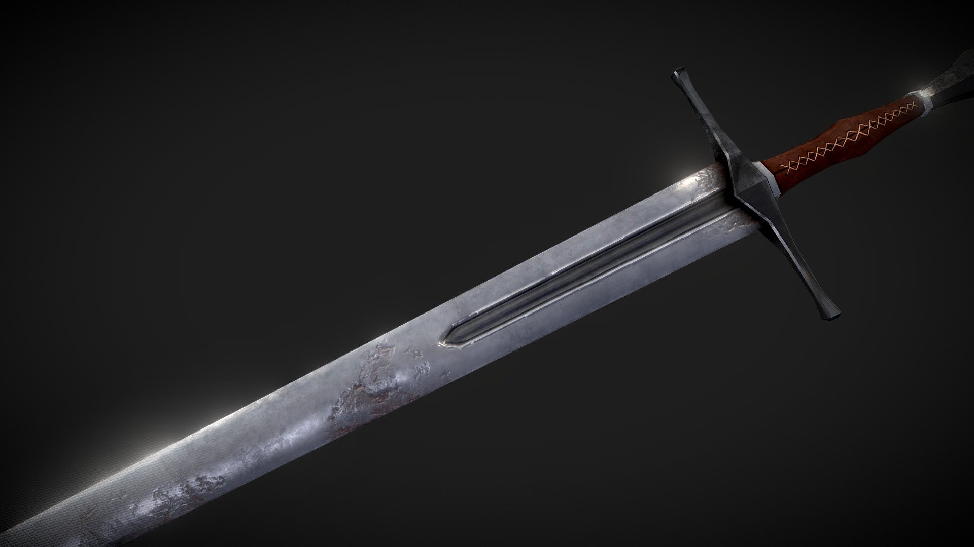 Long Sword - 3D model by Jordan Massey (@KidKinoko) [a8fb80e] - Sketchfab