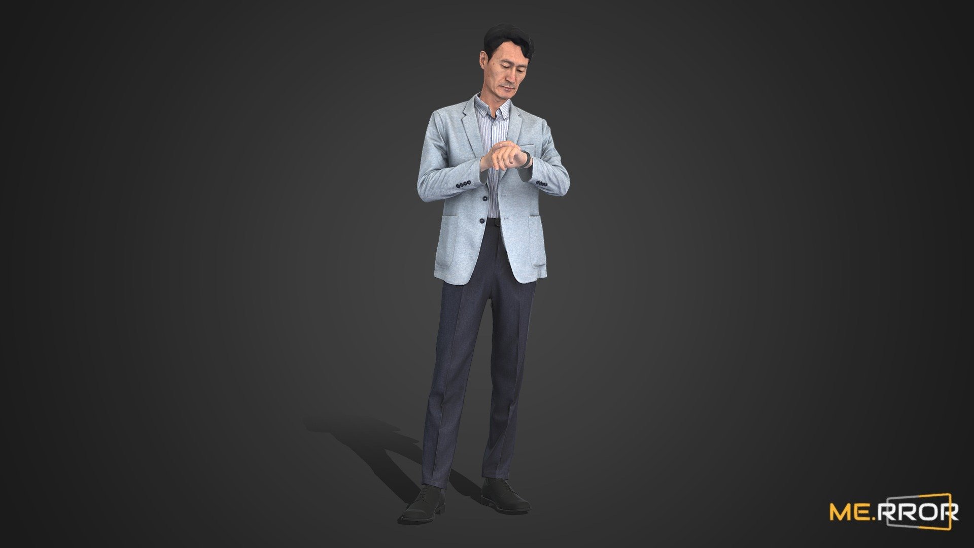 Asian Man Scan_Posed 4 2M poly - Buy Royalty Free 3D model by ME.RROR ...