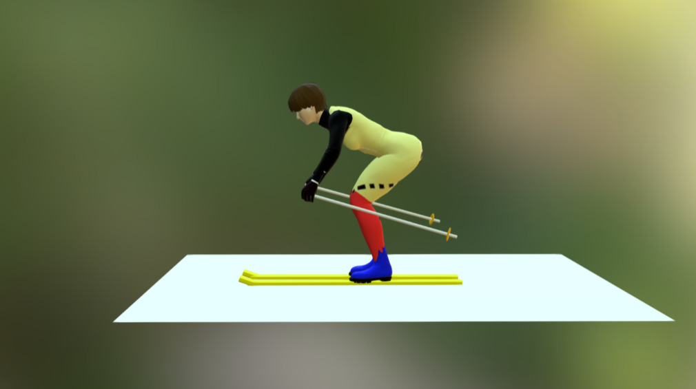 Ski: Upward Motion, and Downward Motion - 3D model by nishidaken2 ...
