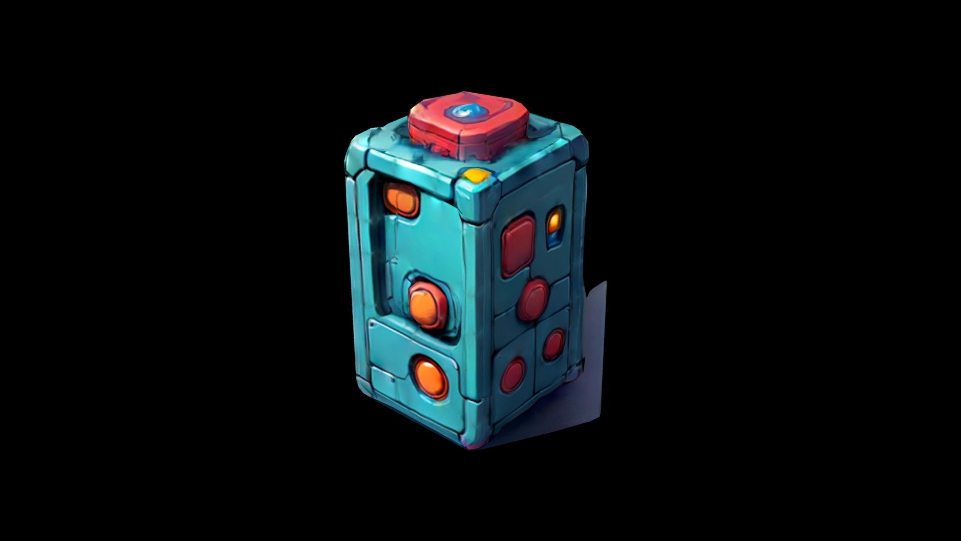 Multi-Color Metal Robot Cube - Download Free 3D model by klrxyz ...