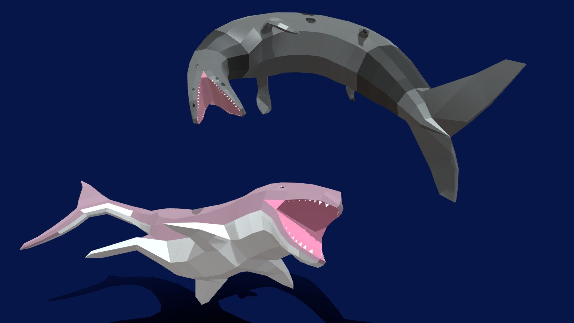 Dakosaurus vs dorudon Scene - Download Free 3D model by PhantomAnimates ...