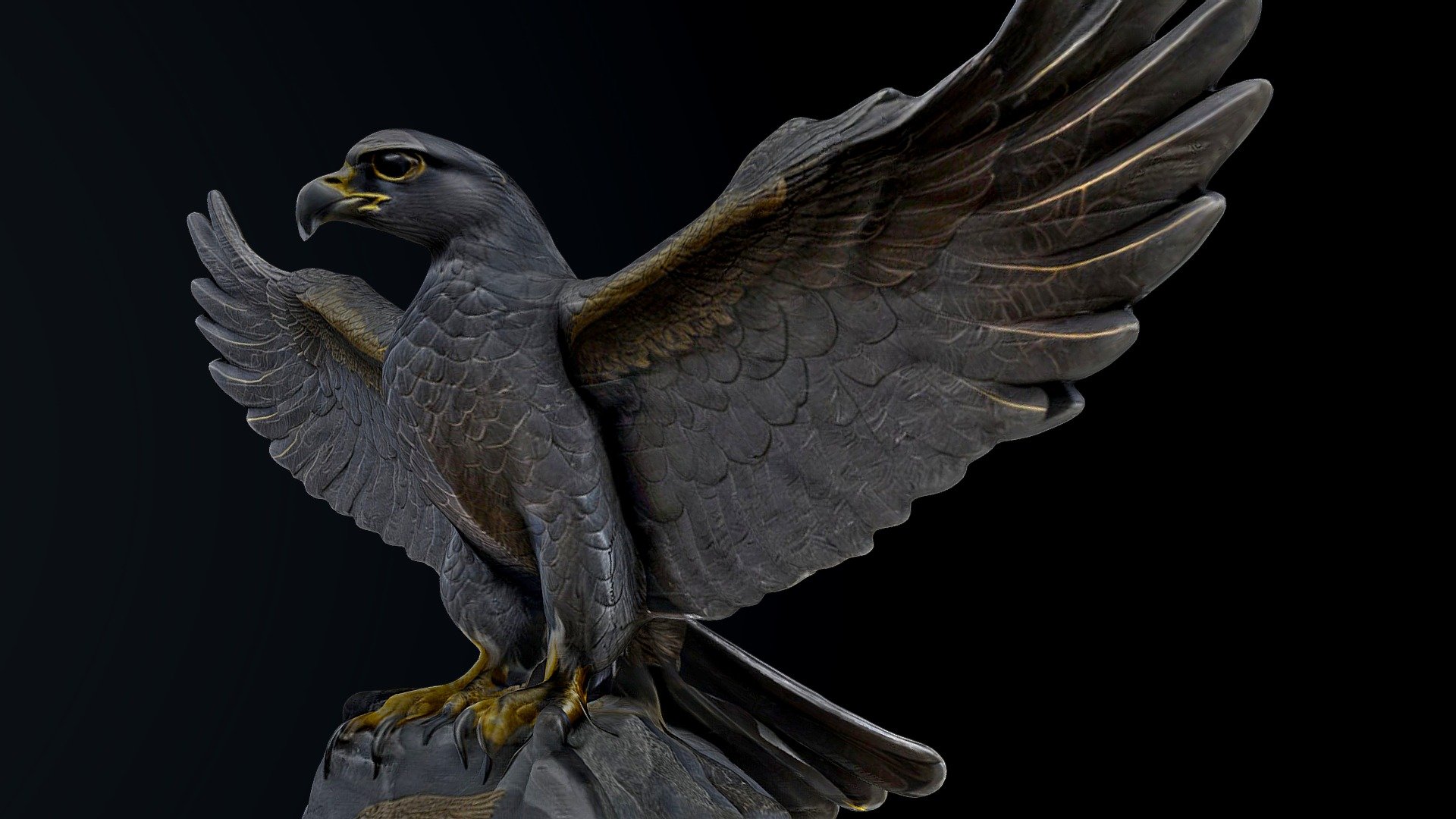 The Peregrine Falcon - 3D model by public-art.uk [a90431c] - Sketchfab