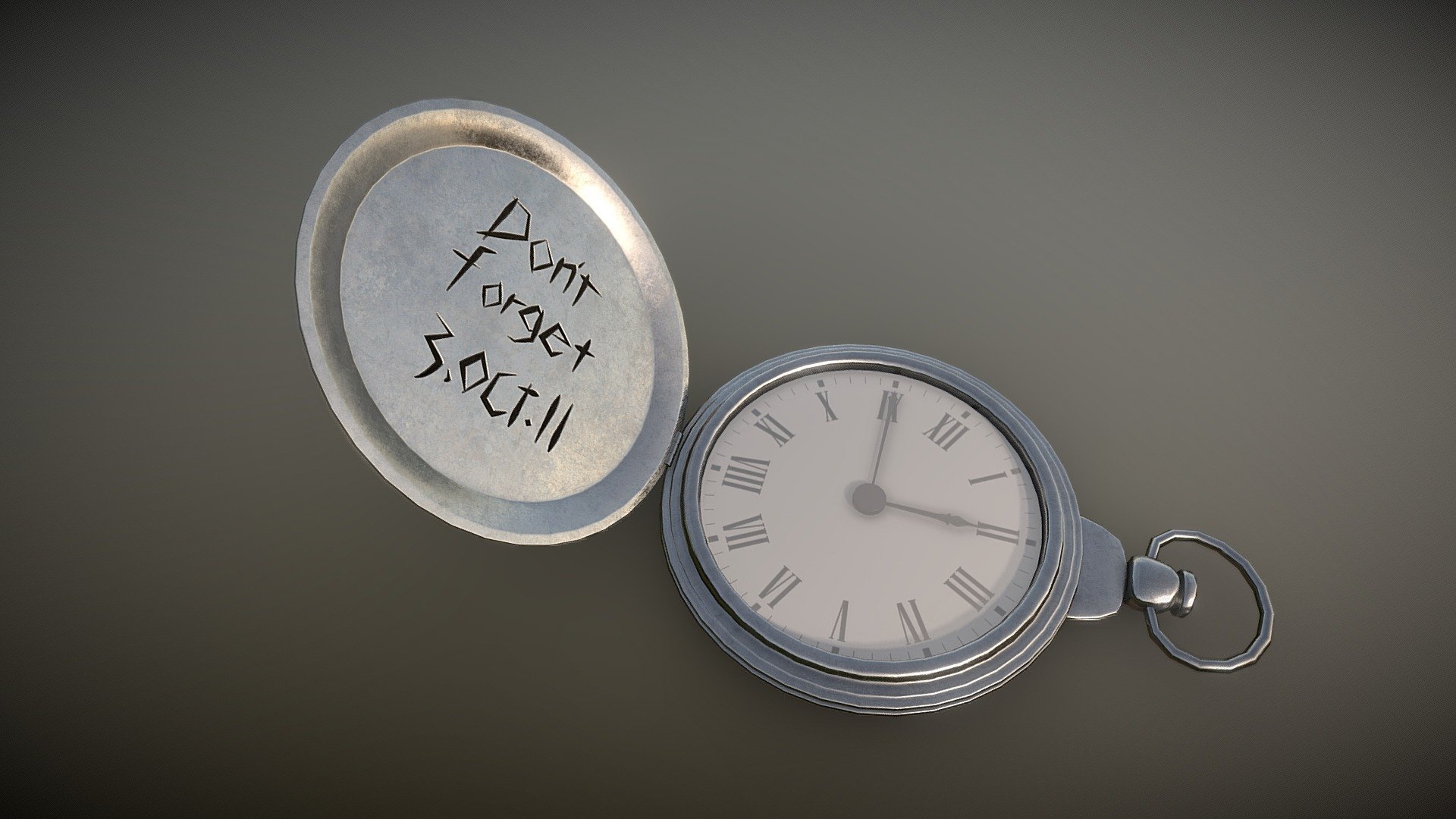 Edward's Silver Watch - Fullmetal Alchemist - 3D model by Axxecuter ...