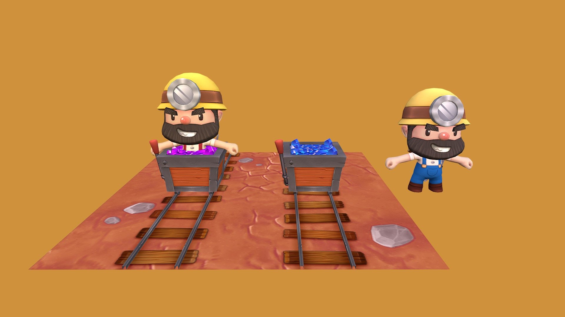 Miner - 3D model by Huy Trịnh (@Raykaiser) [a9057ed] - Sketchfab