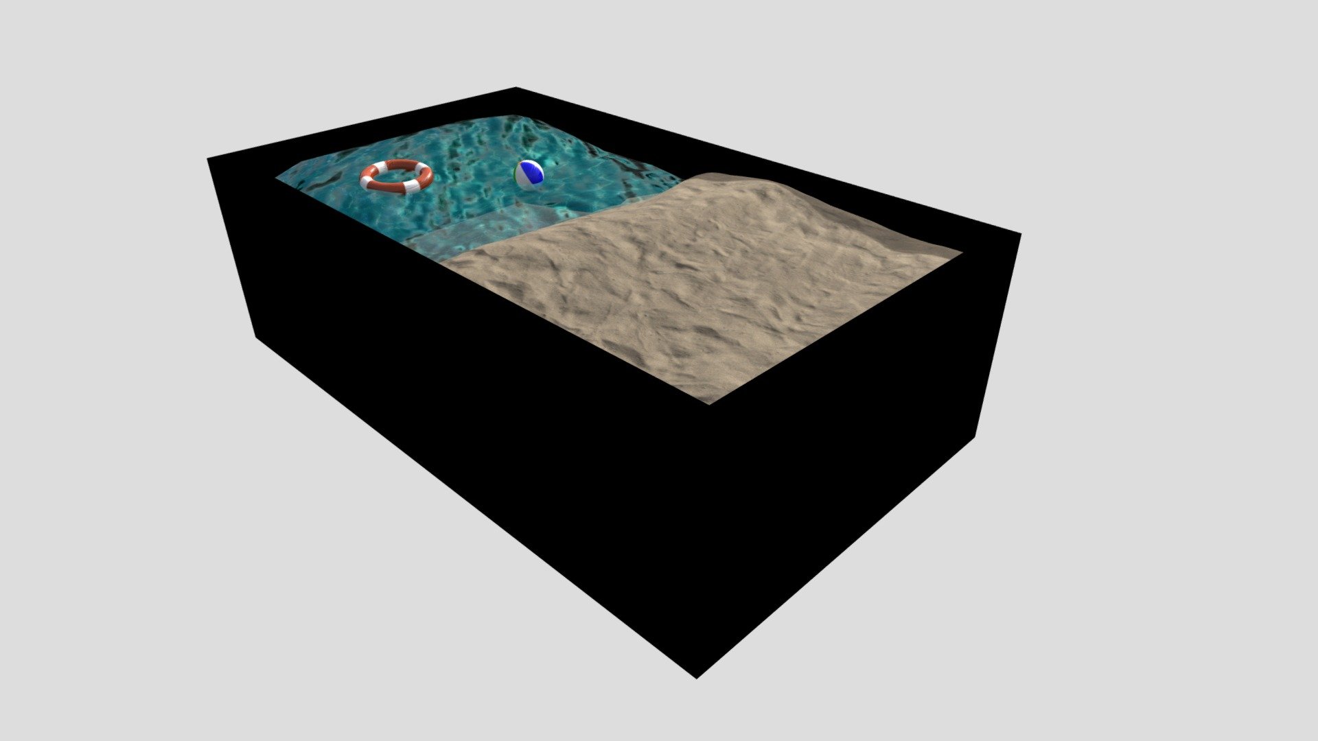 Mini-beach - Download Free 3D model by OPREXT [a9065f6] - Sketchfab