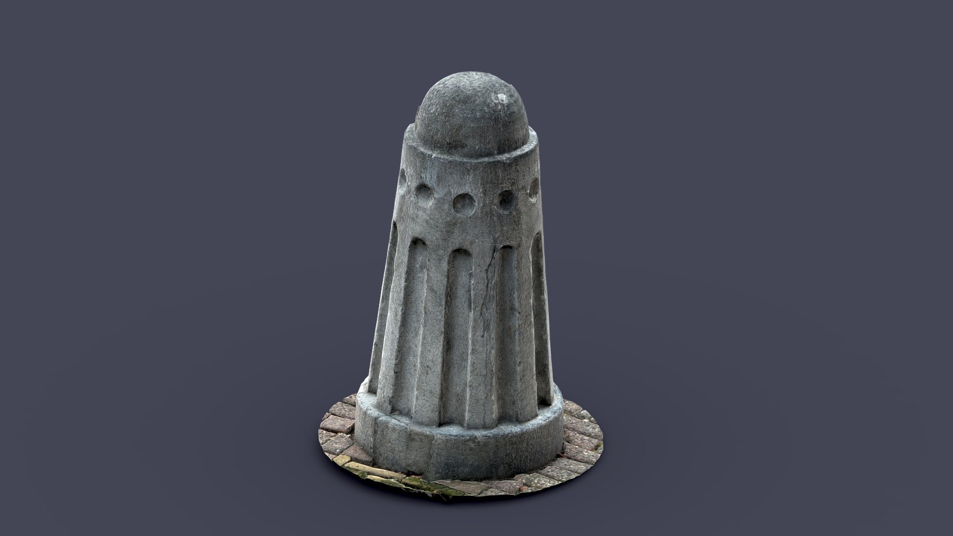 Stone Bollard - Download Free 3D model by Thomas Flynn (@nebulousflynn ...