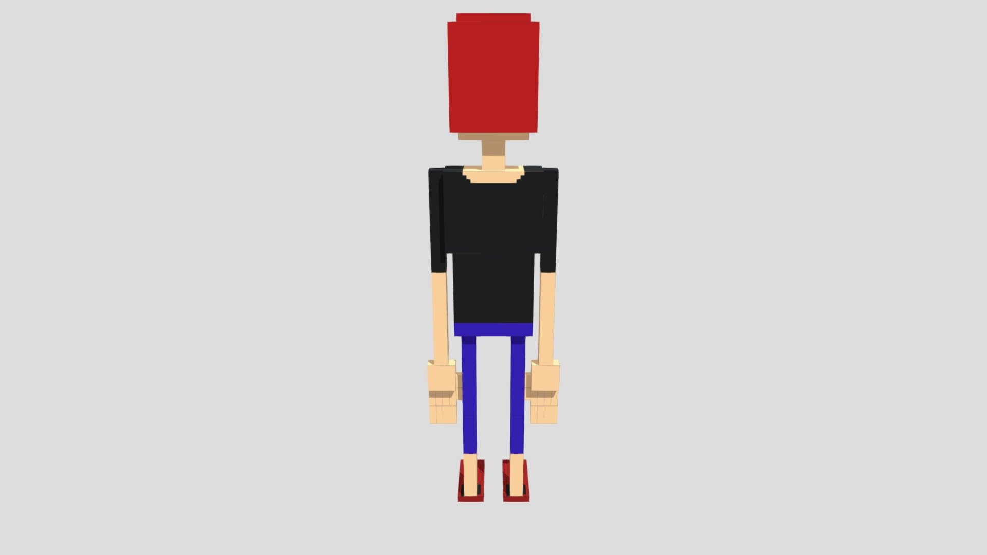 Spooky Cube Man - Download Free 3D model by Taco_man [a9081f6] - Sketchfab