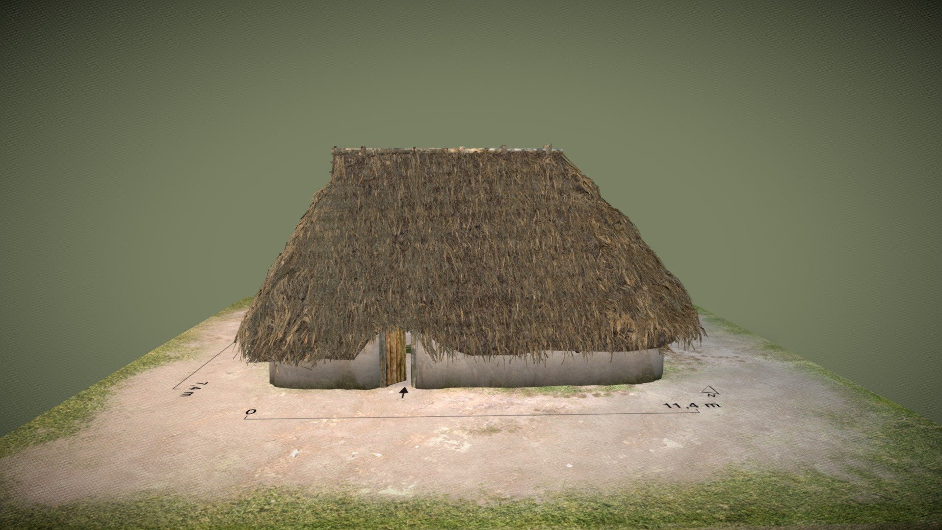 Medieval farmhouse reconstruction - 3D model by Carolien Bijvoet ...