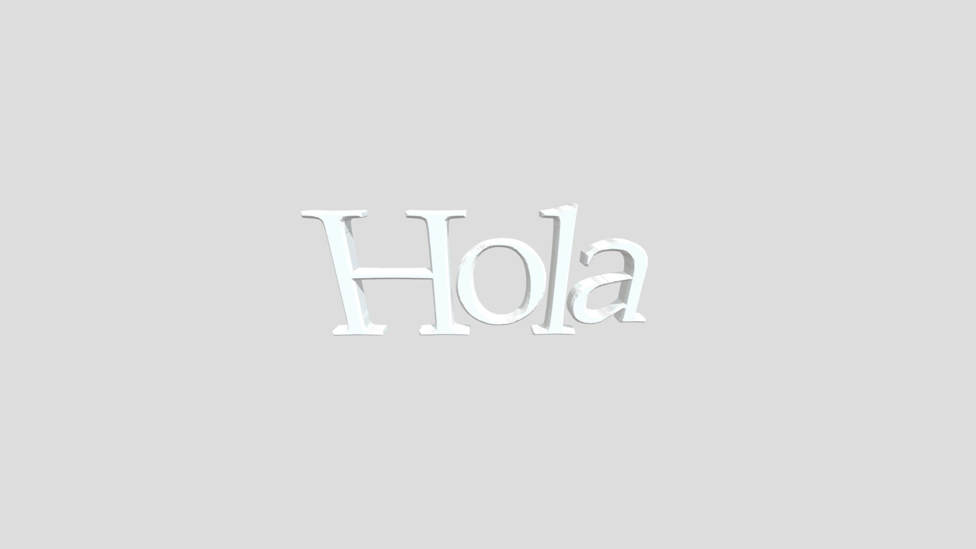 Hola - Download Free 3D model by jhudo [a909511] - Sketchfab