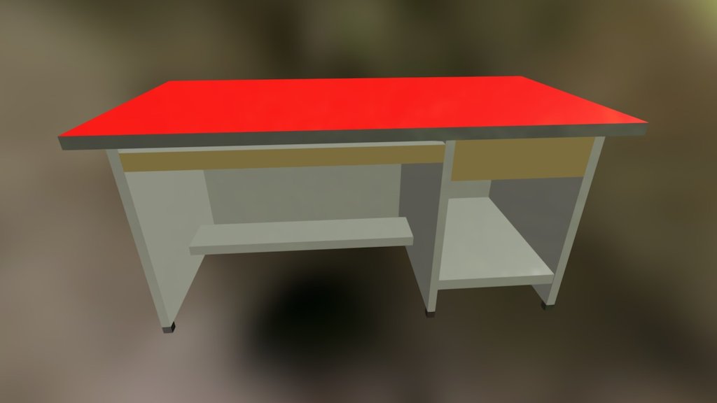 Tugas 1 Meja Komputer - 3D model by Sutikno [a909a12] - Sketchfab