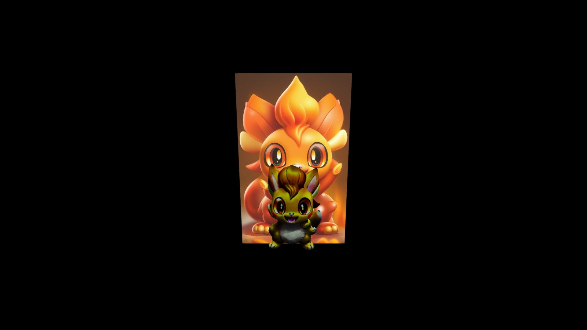 pokemon gopher sitting on the ground with a lea - Download Free 3D ...