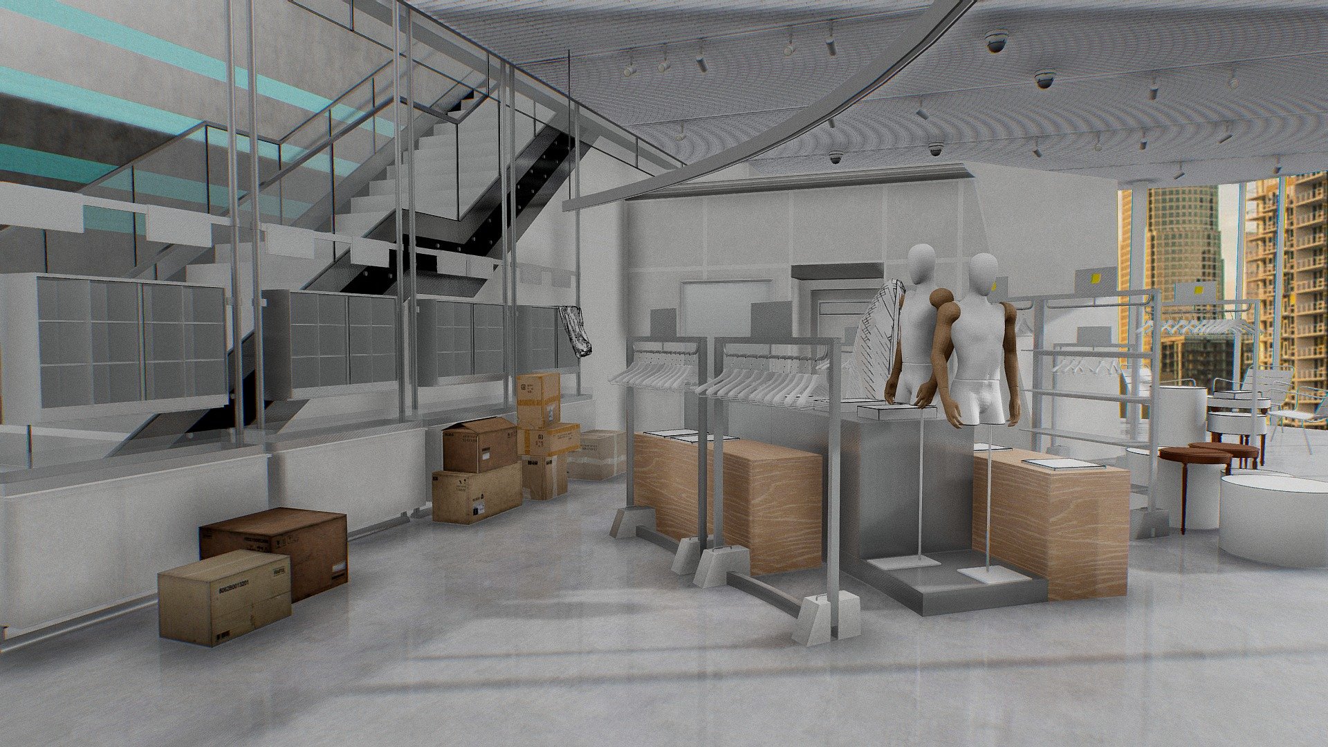 Costume Design Show Room - Buy Royalty Free 3D model by okotaru ...