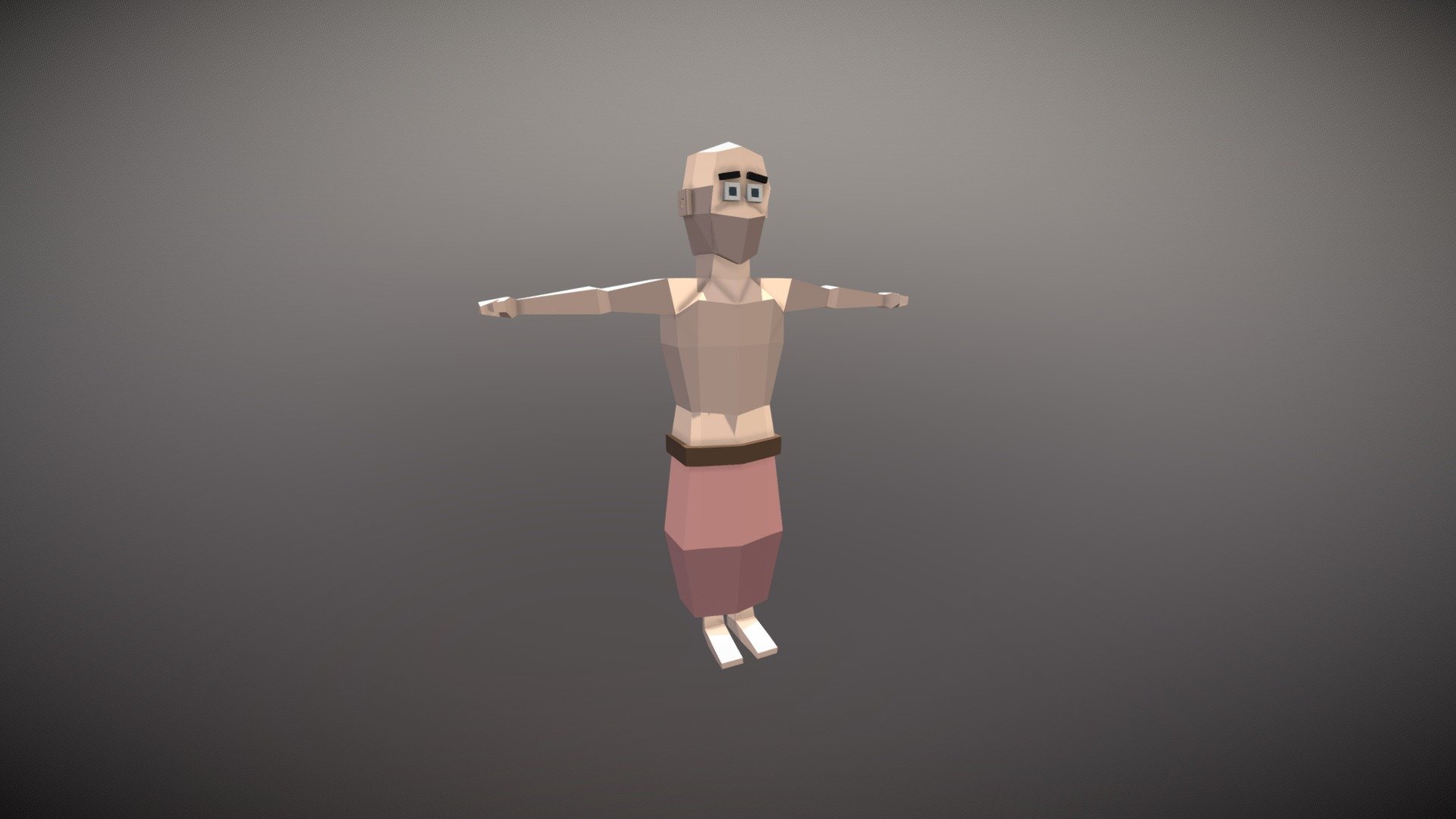 Low Poly Monk Character - Download Free 3D model by Polestelar [a915351 ...