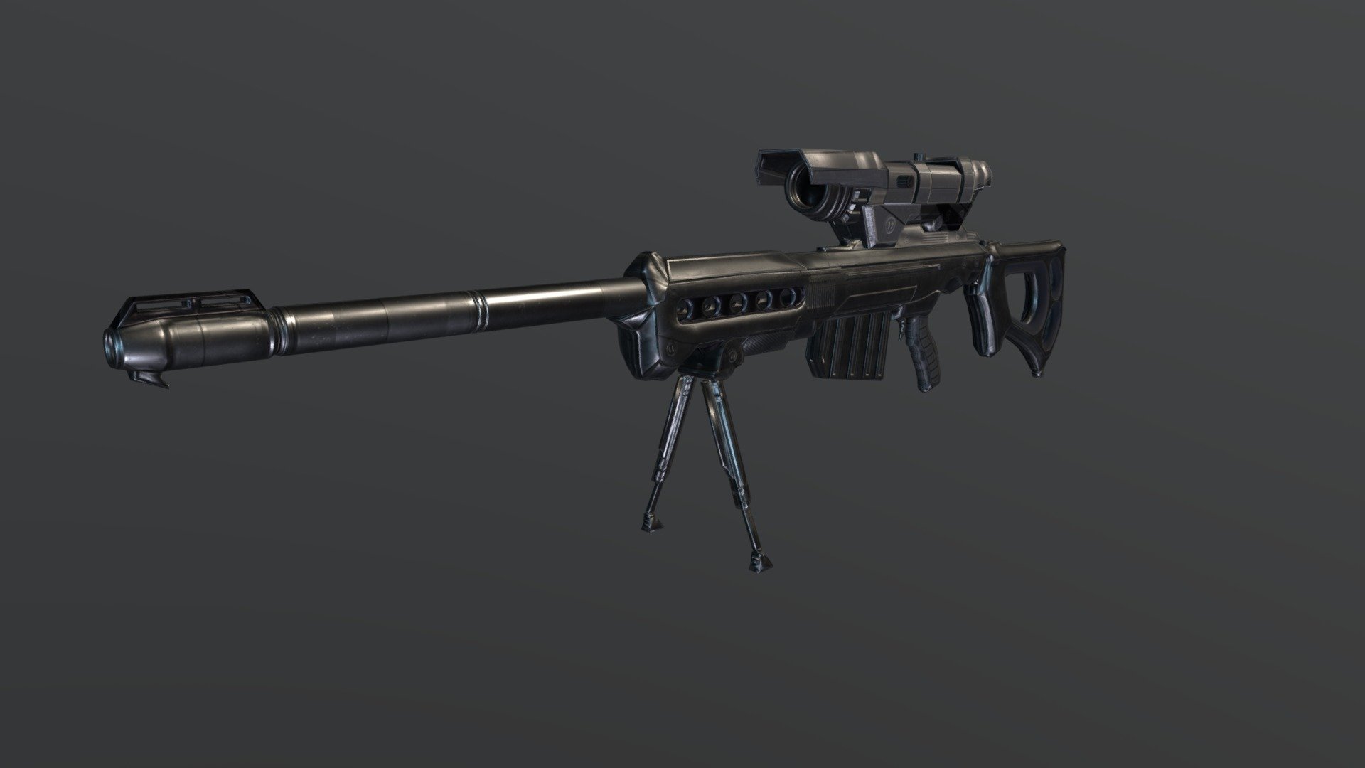 Sniper rifle - 3D model by Basavanna (@basavanna426) [a919d59] - Sketchfab