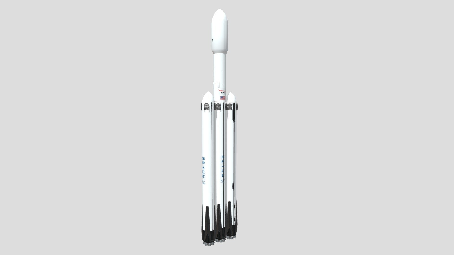 SpaceX Falcon Heavy V4 - 3D model by Clarence365 [a91bccd] - Sketchfab
