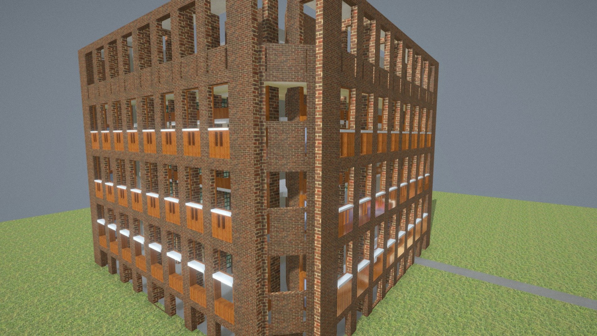Exeter Library - 3D model by franya [a91c37b] - Sketchfab