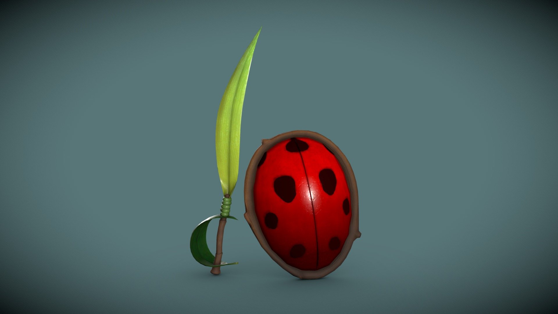 Garden Fairy Sword and Shield - 3D model by Claudia Blundell ...