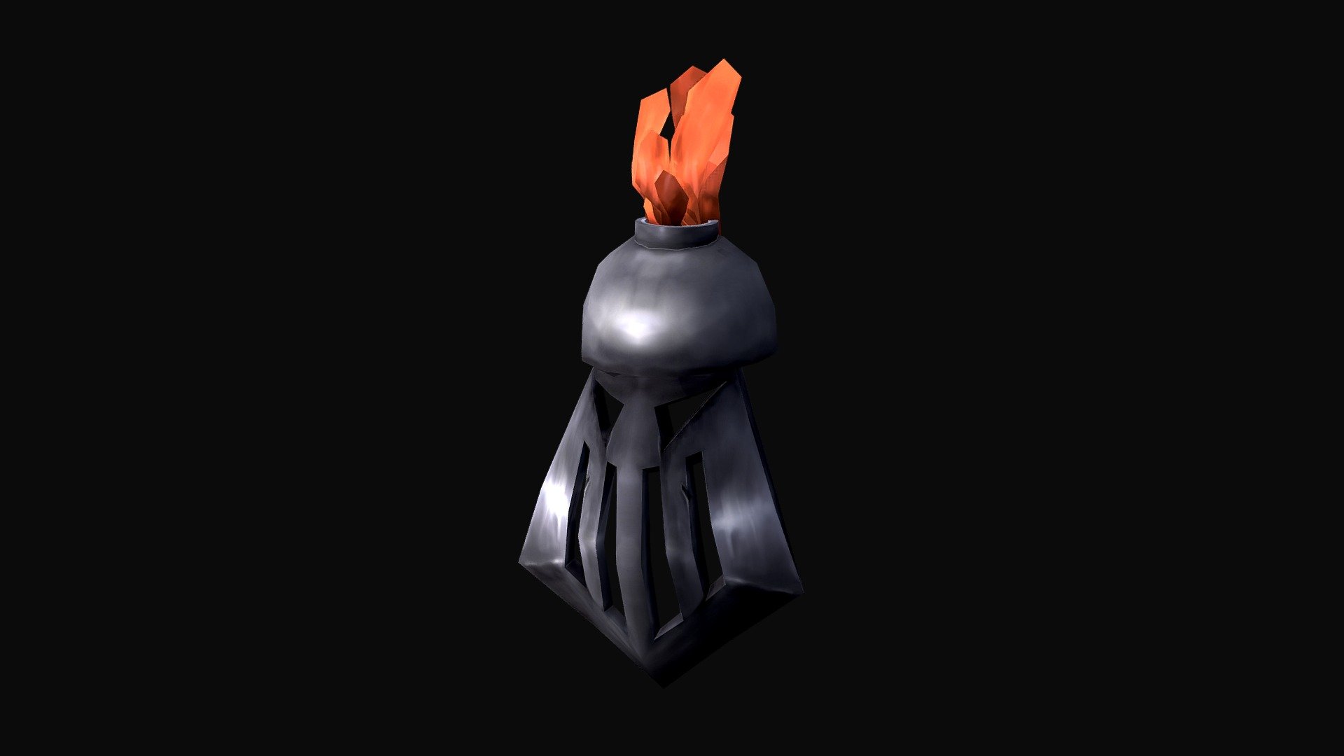Handpainted Metal Knight Mask - Low Poly - Download Free 3D model by a ...