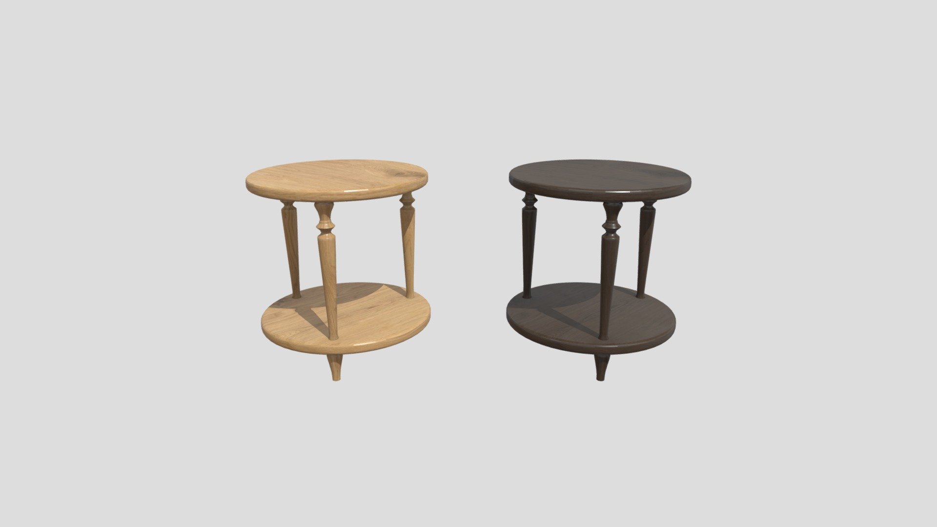 ST003 Solid Wood Side Table Side Table - Buy Royalty Free 3D model by ...