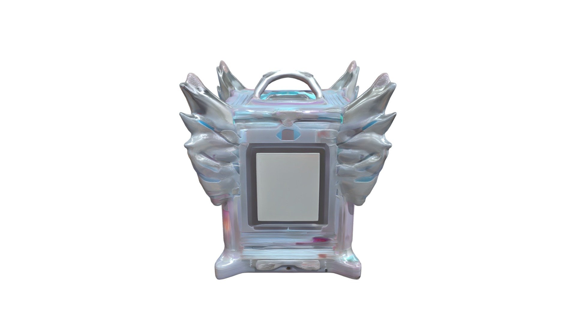Portable gaming console with angelic wing-like - 3D model by ...