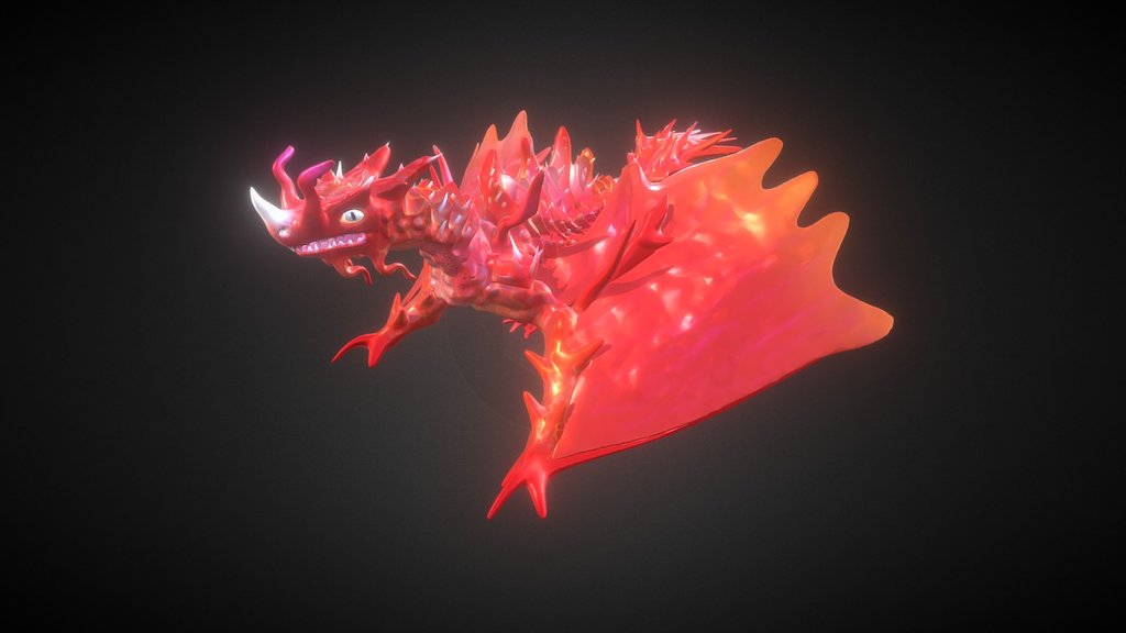 Dragon (red) - 3D model by Xillute | Dev (@janchristian) [a91ff11 ...