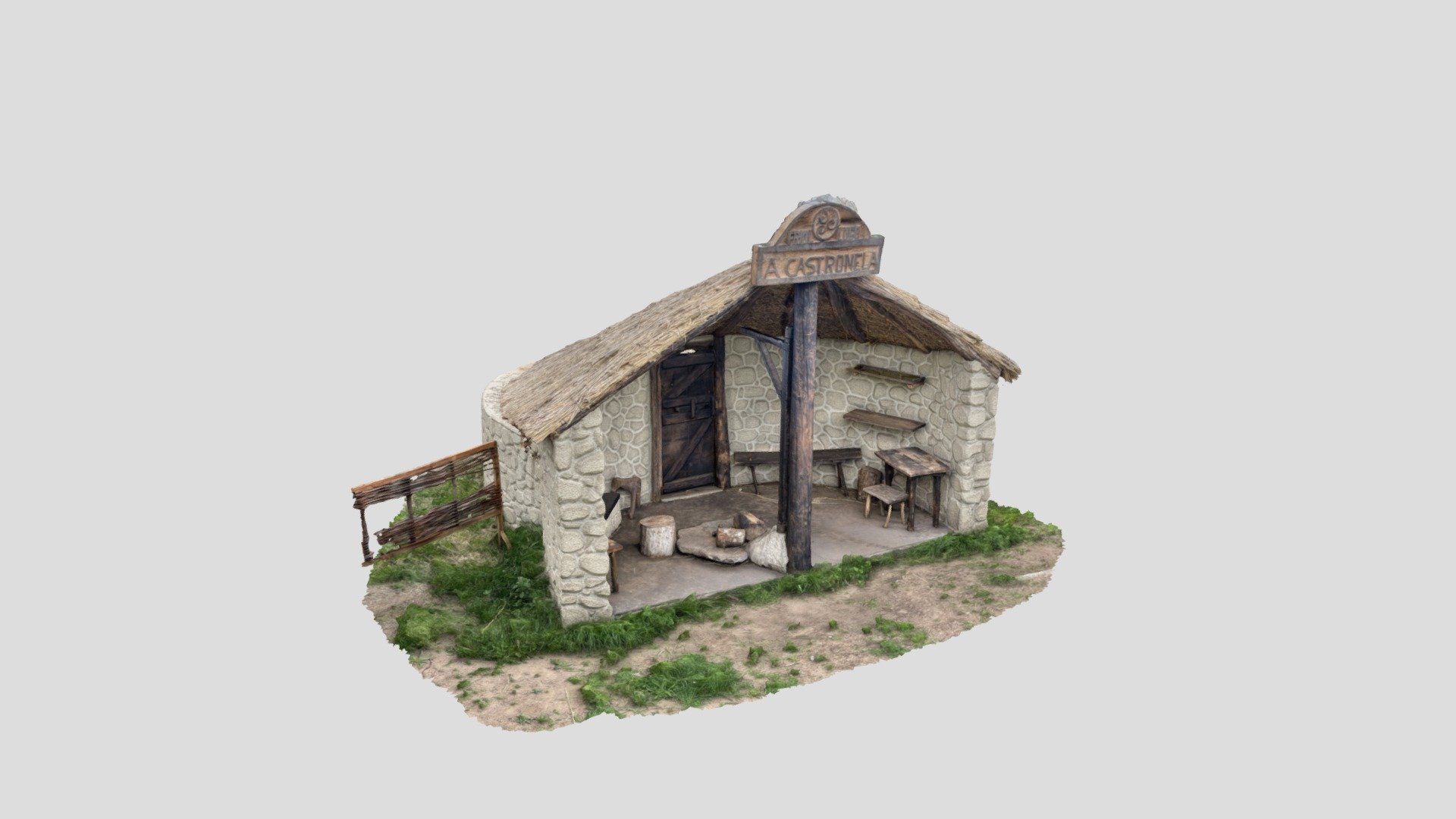 Palloza Reconstrucción - 3D model by BorjaRD Aerial (@BorjaRDAerial ...