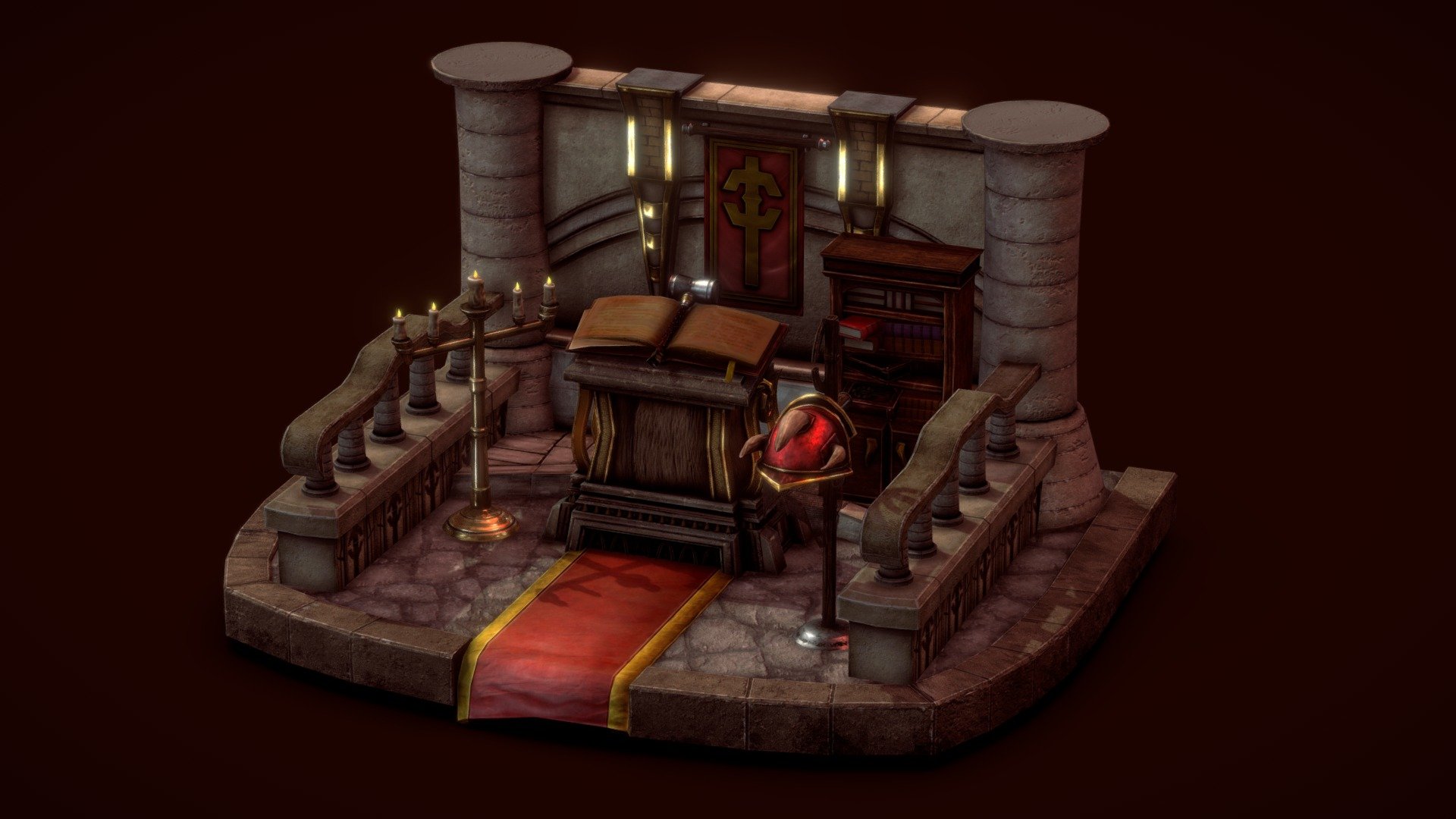 Scarlet Monastery Environment - 3D model by AlecMurfitt [a924d9a ...