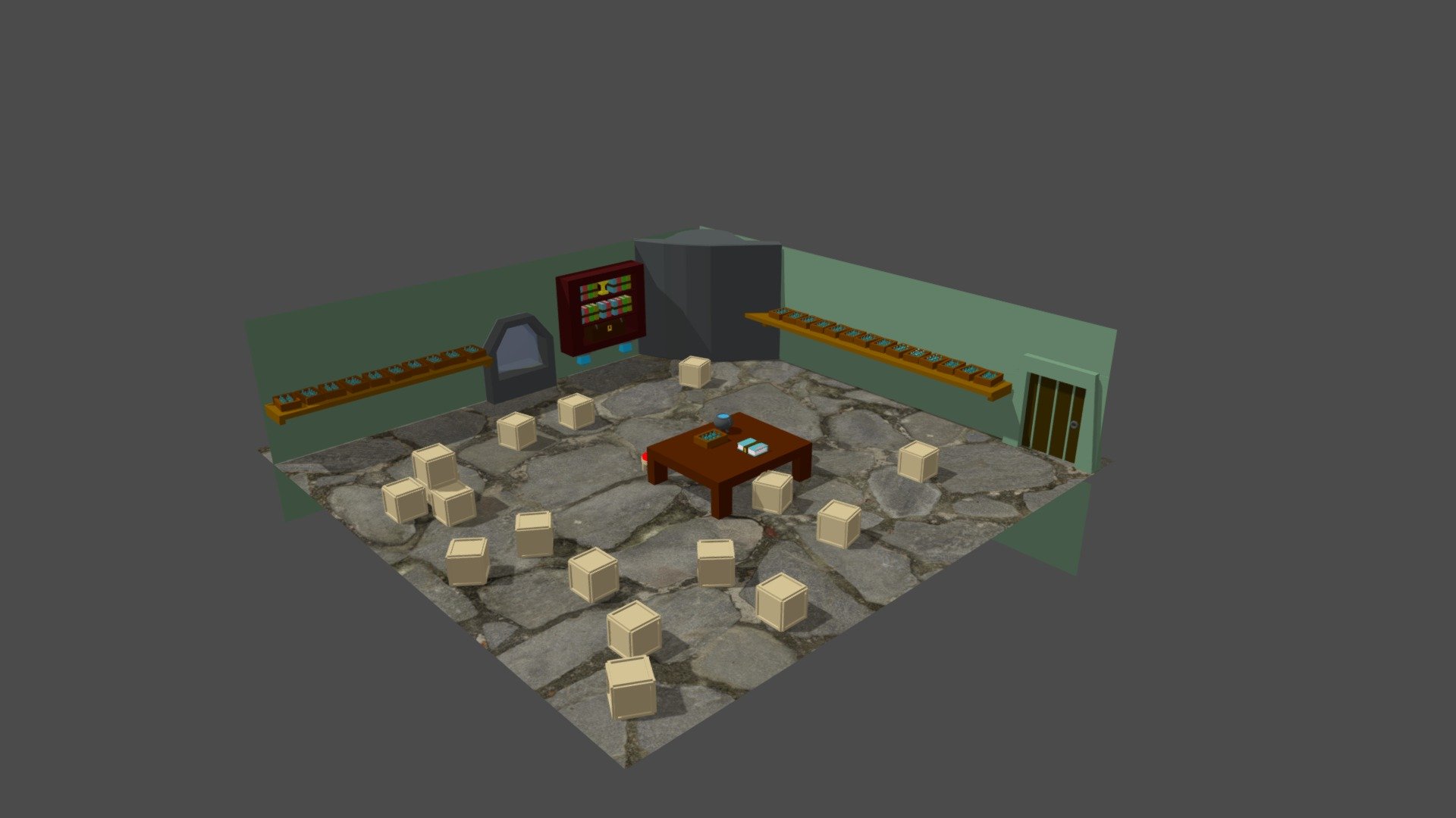 Project 1 - Fantasy Potions room - Download Free 3D model by ...