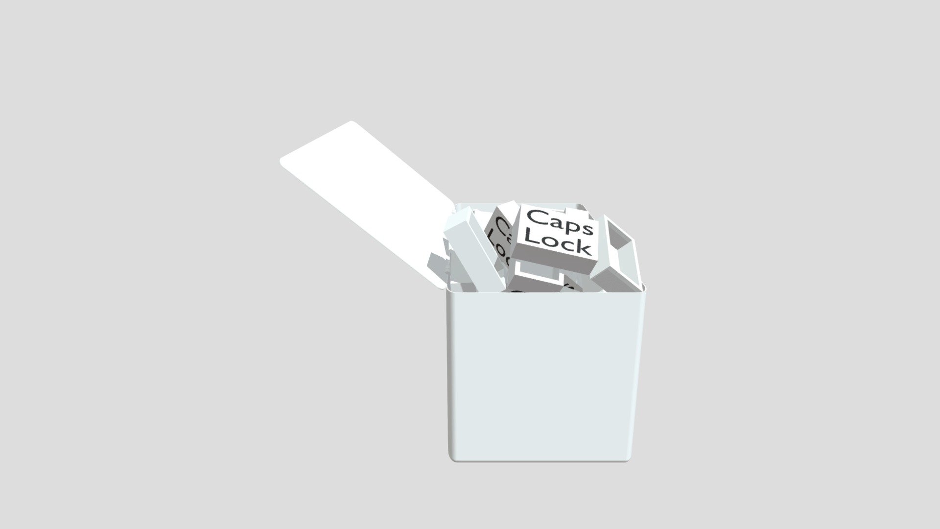 Caps Lock Box - 3D model by Phantom Headache Studio ...