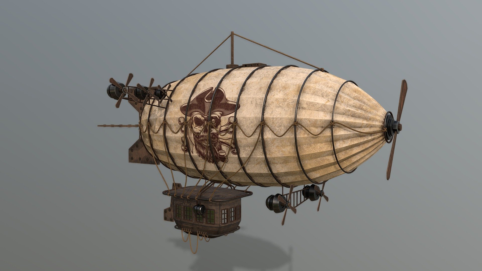Pirate's Skybound Airship - 3D model by himanshukainthola52 [a927f4e ...