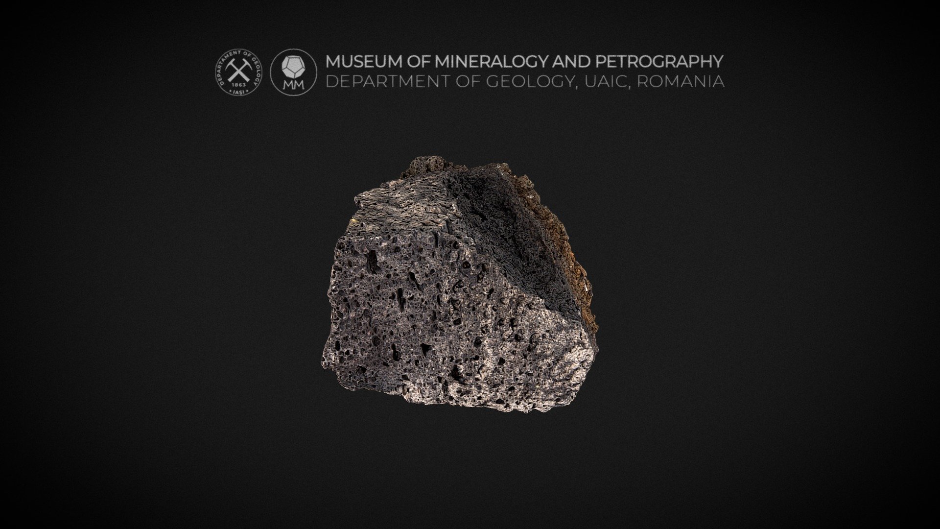 Vesicular basaltic Scoria (igneous rock) - 3D model by Museum of ...