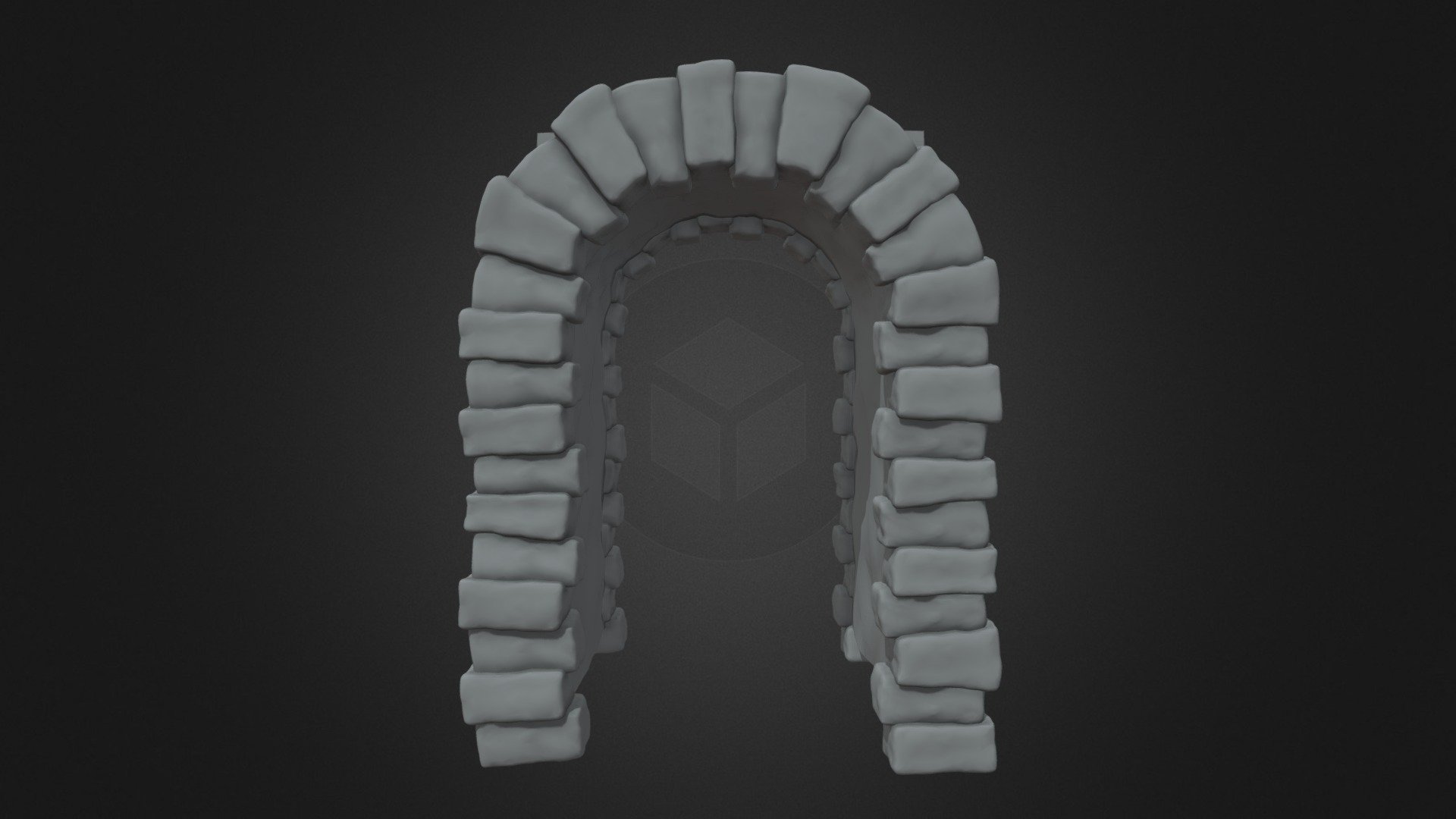 Stone Hallway Arch - Download Free 3D model by GameDevMoot [a92ba61 ...
