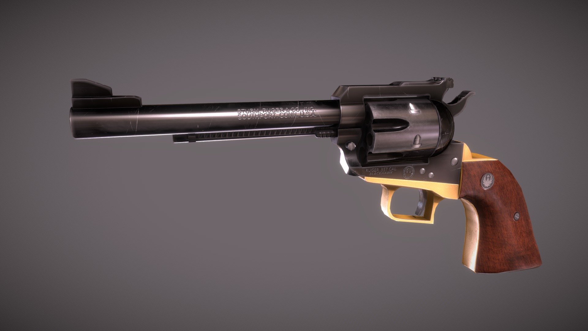 Ruger Blackhawk Revolver - Download Free 3D model by Zhenya ...