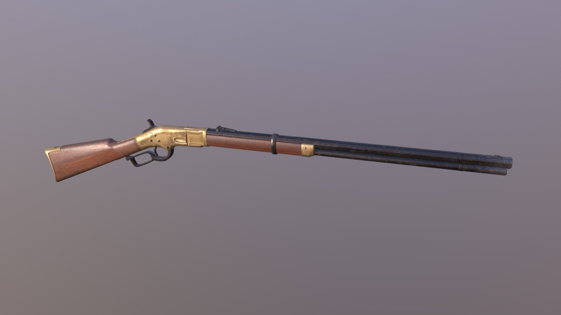 Winchester Rifle 1866 - 3D model by Dallas Doan (@dallas.doan) [a92f7bc ...