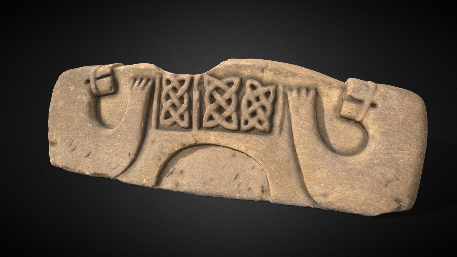 Hogback grave stone from Ingleby Arncliff (UK) - 3D model by Alexander ...